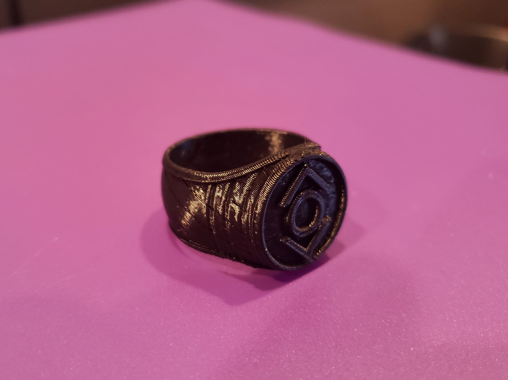 🏮 Indigo Tribe Lantern Ring・Free STL File for ・Cults