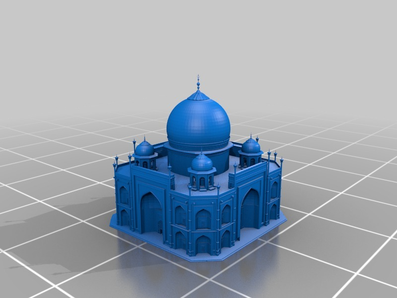 🏗️ The stunning Taj Mahal・Free STL File for ・Cults