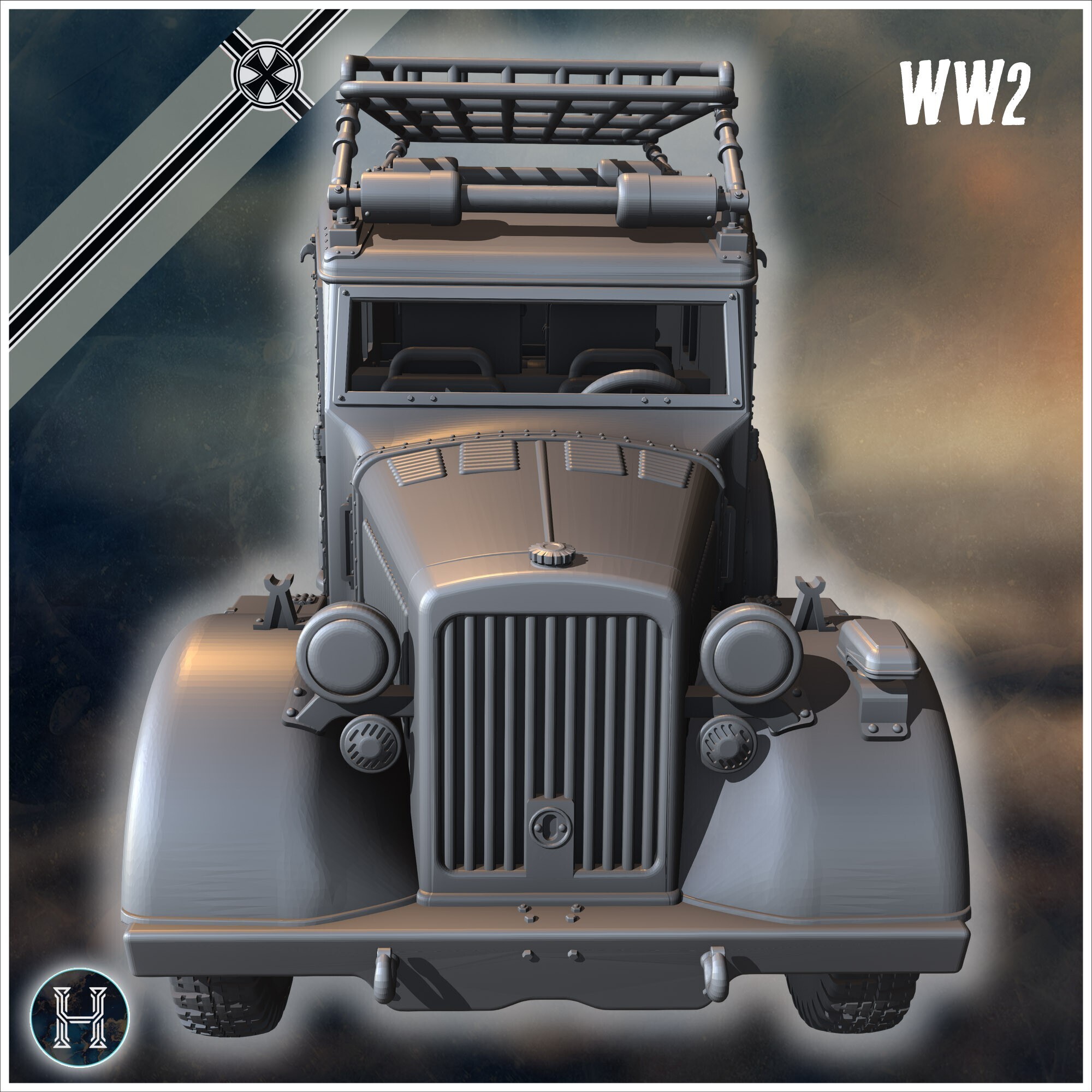 📻 Kfz. 72 (Funkkraftwagen) Opel Blitz "S" Radio mobile truck - Germany ...