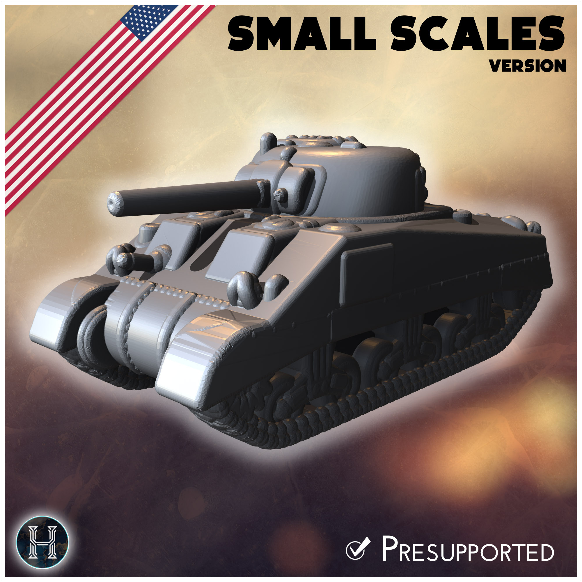 🤏 Sherman M4A4 (small scales version) - USA US Army Western Front ...