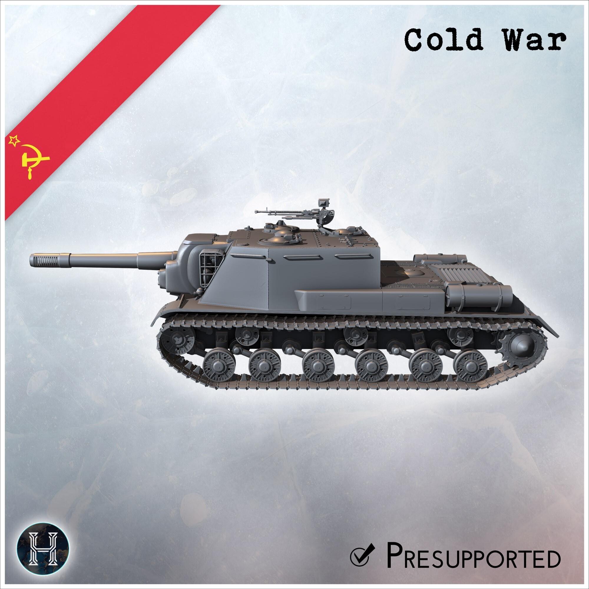 🔫 ISU-152M modernized self-propelled gun - Soviet Union Communism Red ...