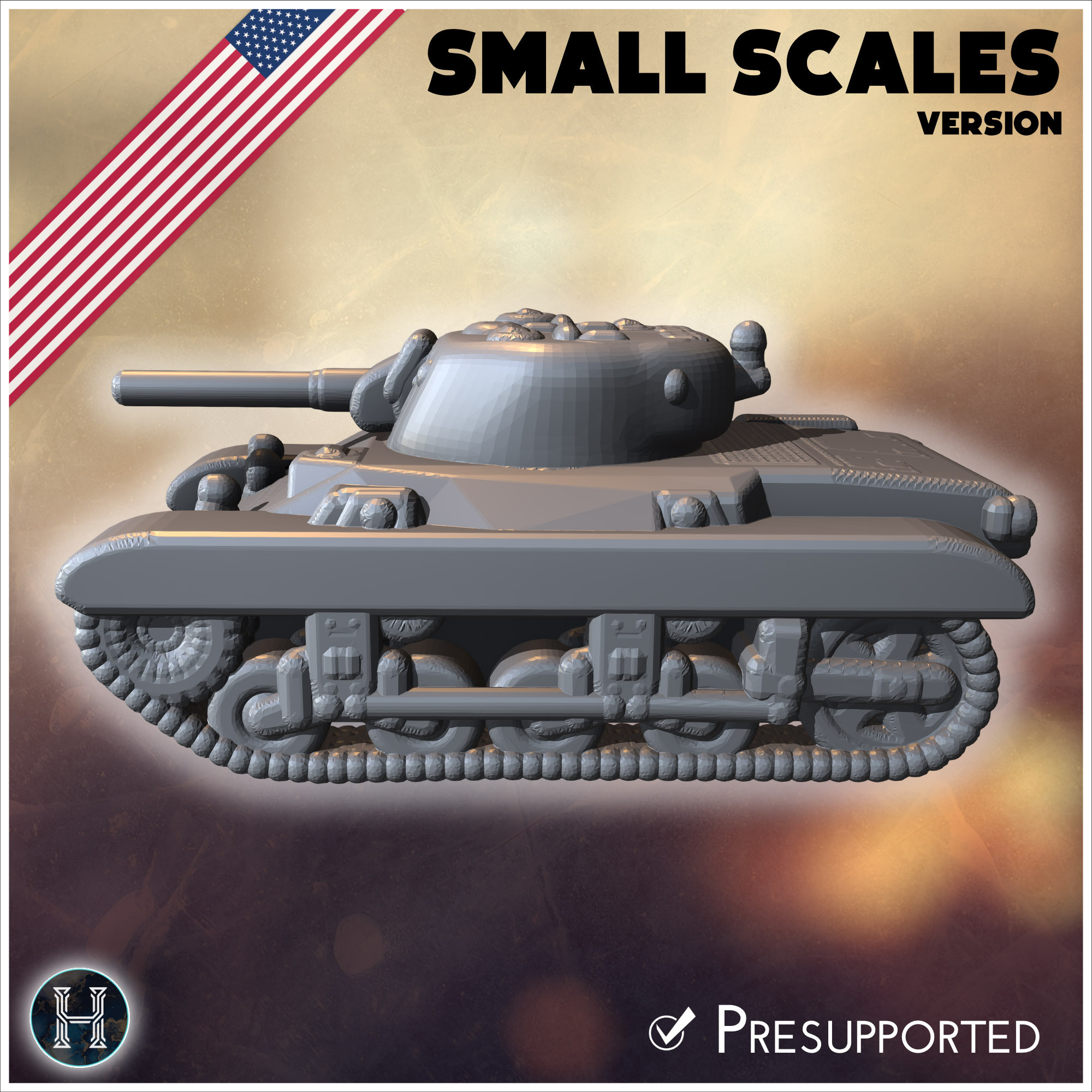 🪖 M22 Locust light airborne tank (small scales version) - USA US Army ...