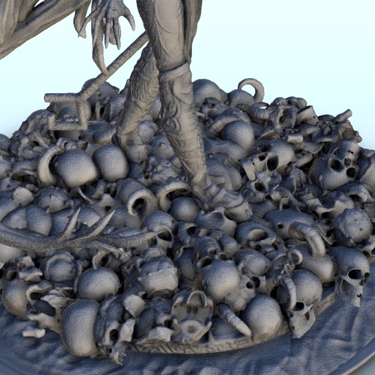 Fichier STL Daemonette with horn and spear - Darkness Chaos Medieval ...