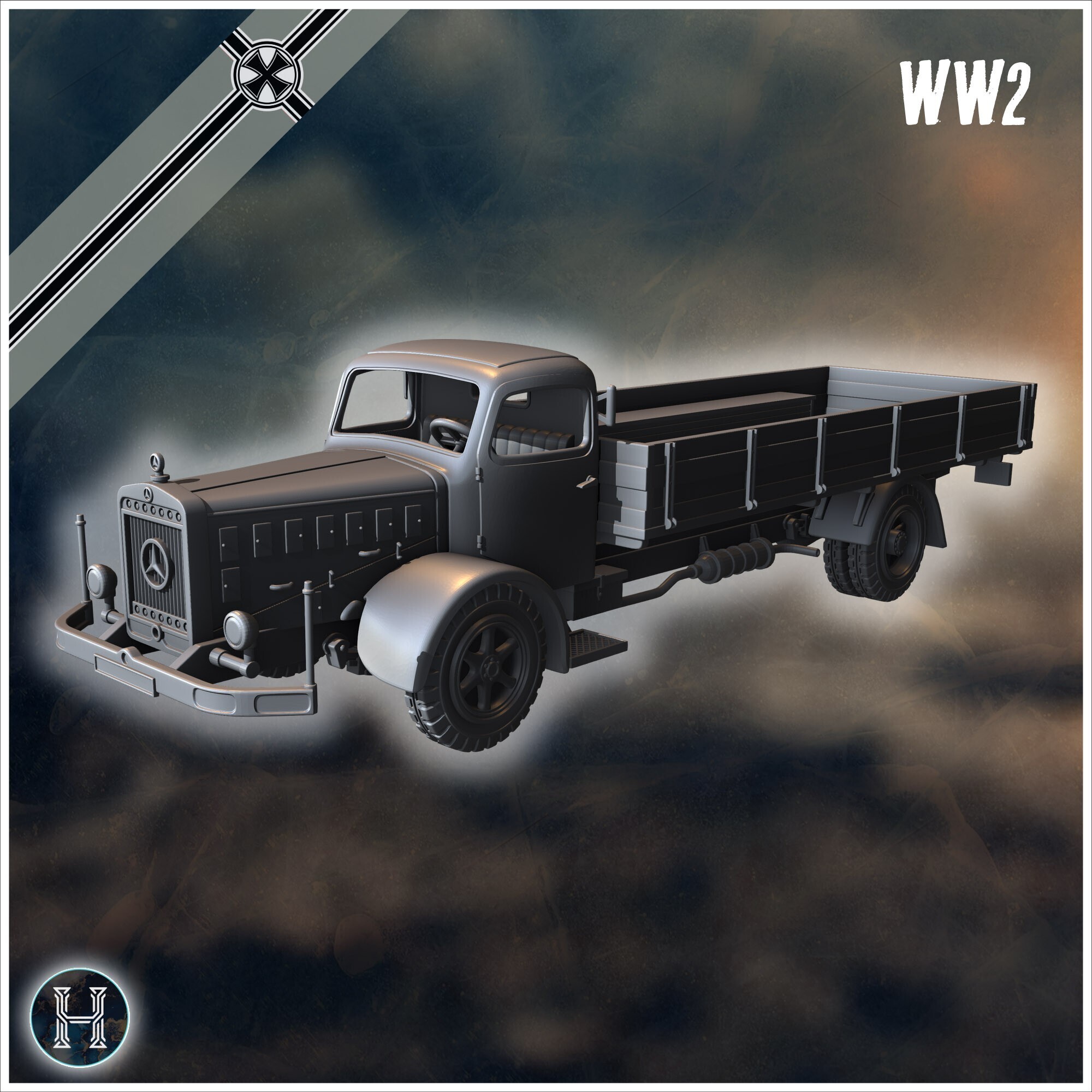 🚚 Mercedes-Benz L6500 heavy truck - Germany Eastern Western Front ...