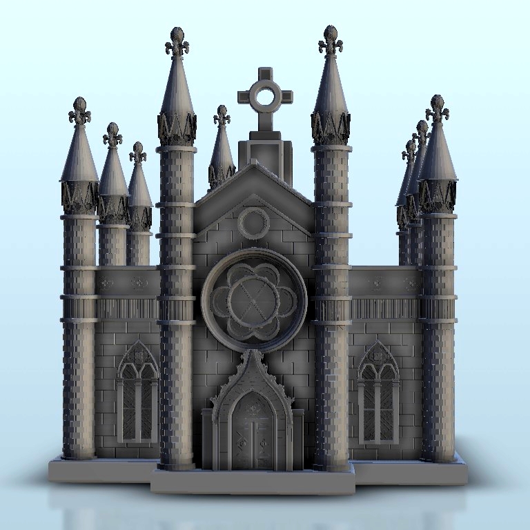 STL file Gothic chapel 12 - Medieval Flames of war Bolt Action Modern ...