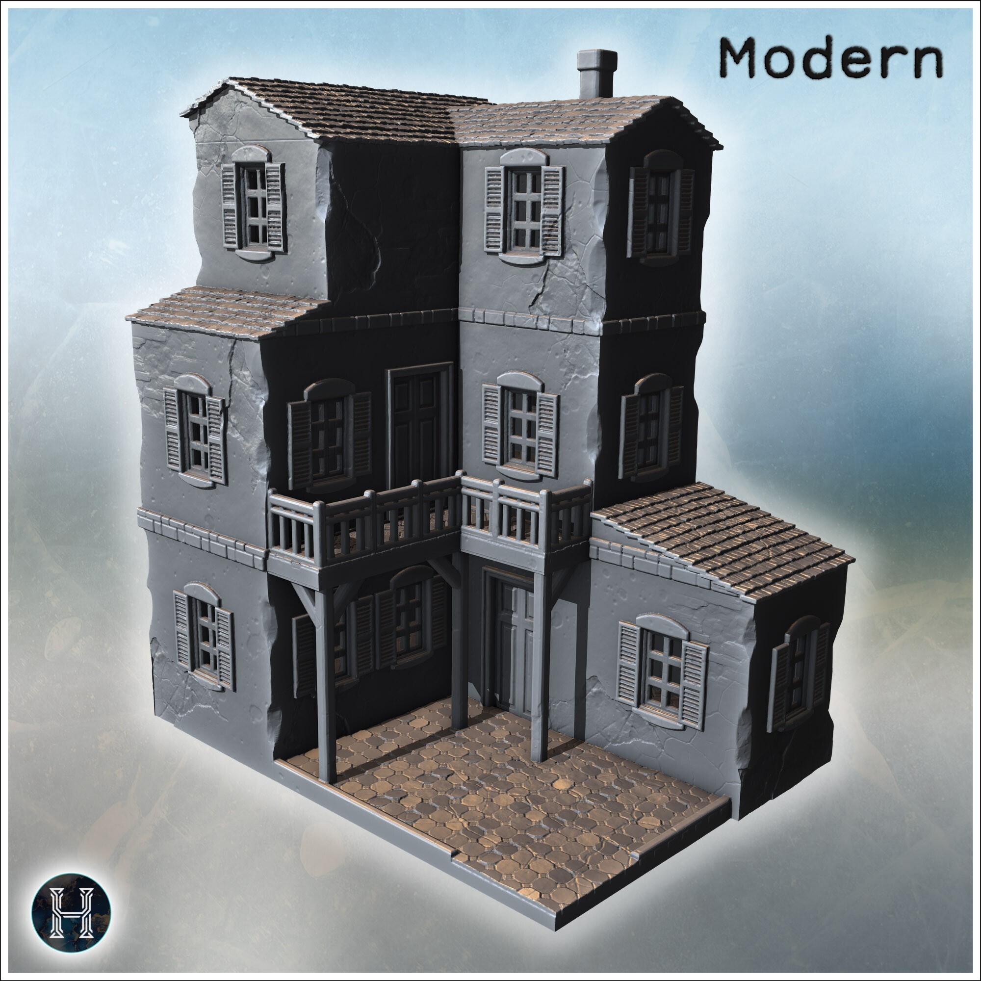 🗺️ Modern village pack No. 1 - Modern WW2 WW1 World War Diaroma ...