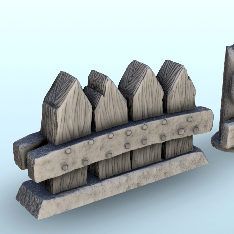 STL 文件 Set of three fences 1 - Hobbit Dark Age Medieval terrain 🏠 ・可下载 ...
