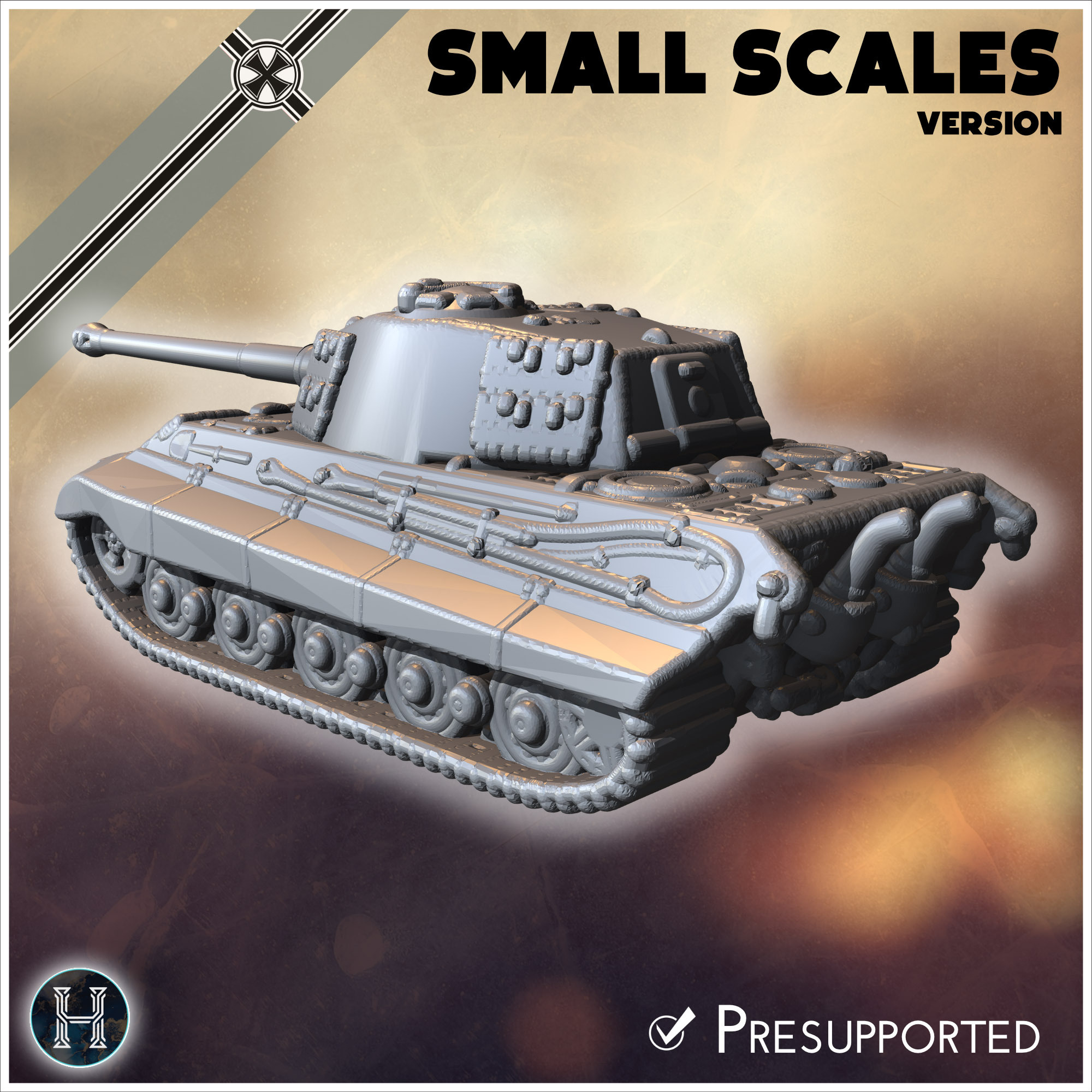 🐅 Panzer VI Tiger II (Henschel) (small scales version) - Germany ...
