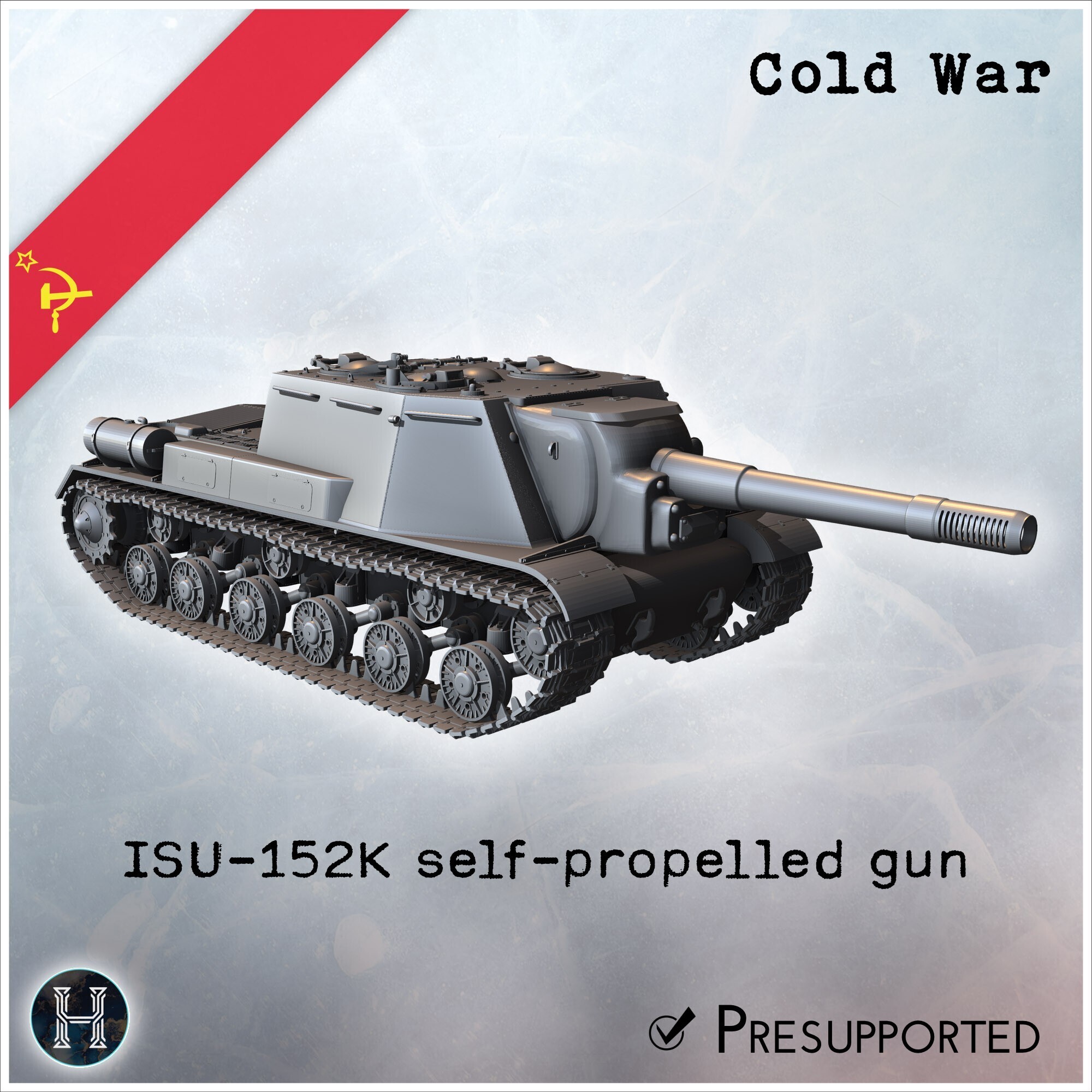 🔫 ISU-152K modernized self-propelled gun - Soviet Union Communism Red ...