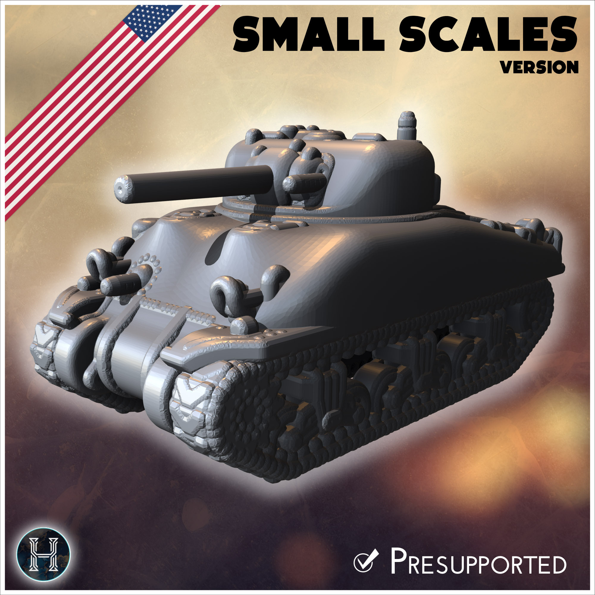 🤏 Sherman M4A1 (small scales version) - USA US Army Western Front ...
