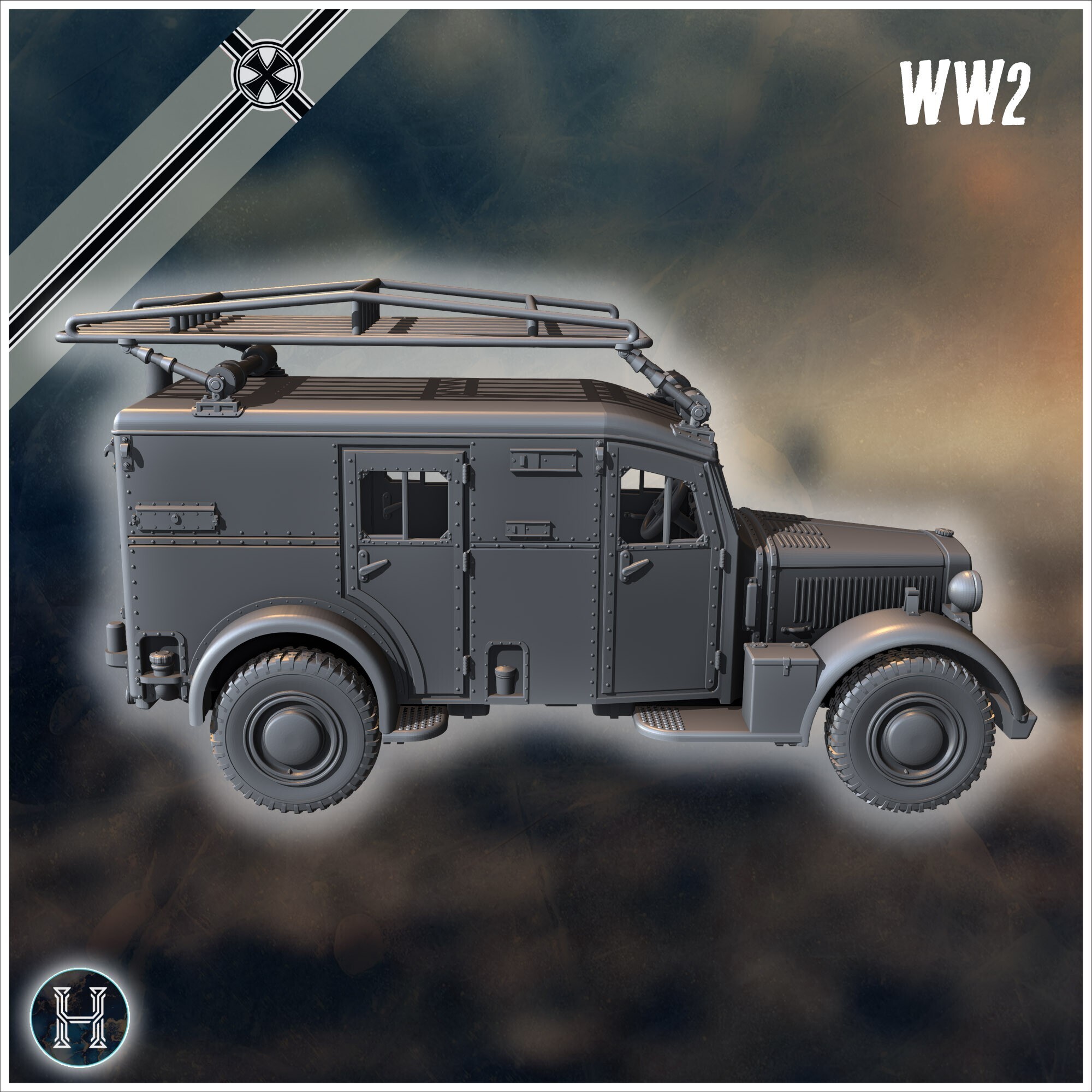 📻 Kfz. 72 (Funkkraftwagen) Opel Blitz "S" Radio mobile truck - Germany ...