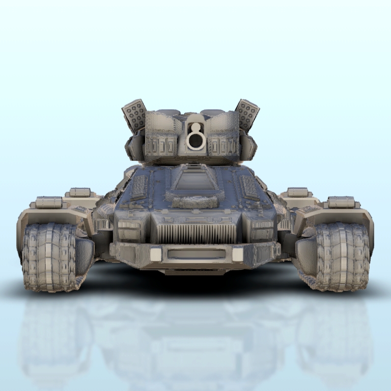 🪖 Tracked SF tank 29 - Vehicle tank SF Science-Fiction・ STL File for ・Cults