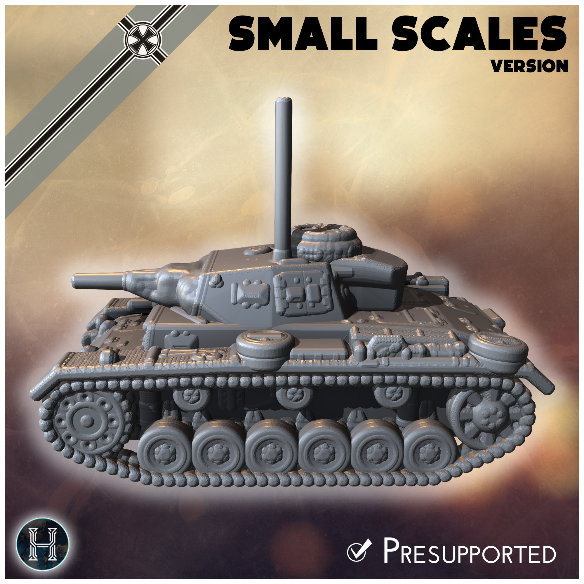 🤏 Panzer III Ausf. G Tauchpanzer (small scales version) - Germany ...