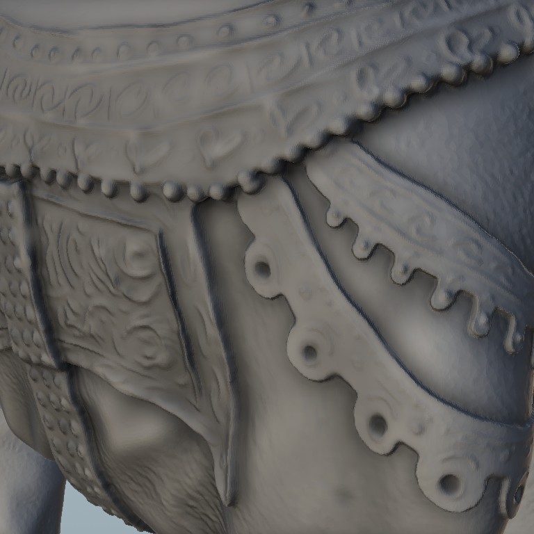 STL file Elephant with howdah - Flames Of War Bolt Action Oriental Age ...
