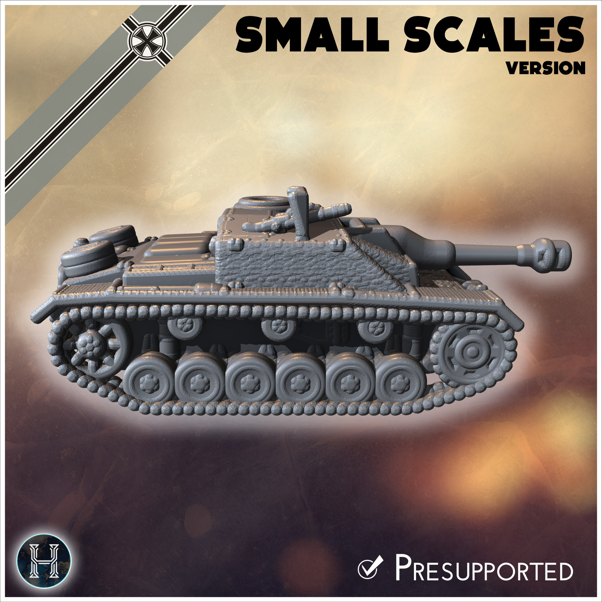 🤏 Sturmhaubitze StuH 42 Ausf. G 1944 (Sd.Kfz. 142-2) (small scales ...