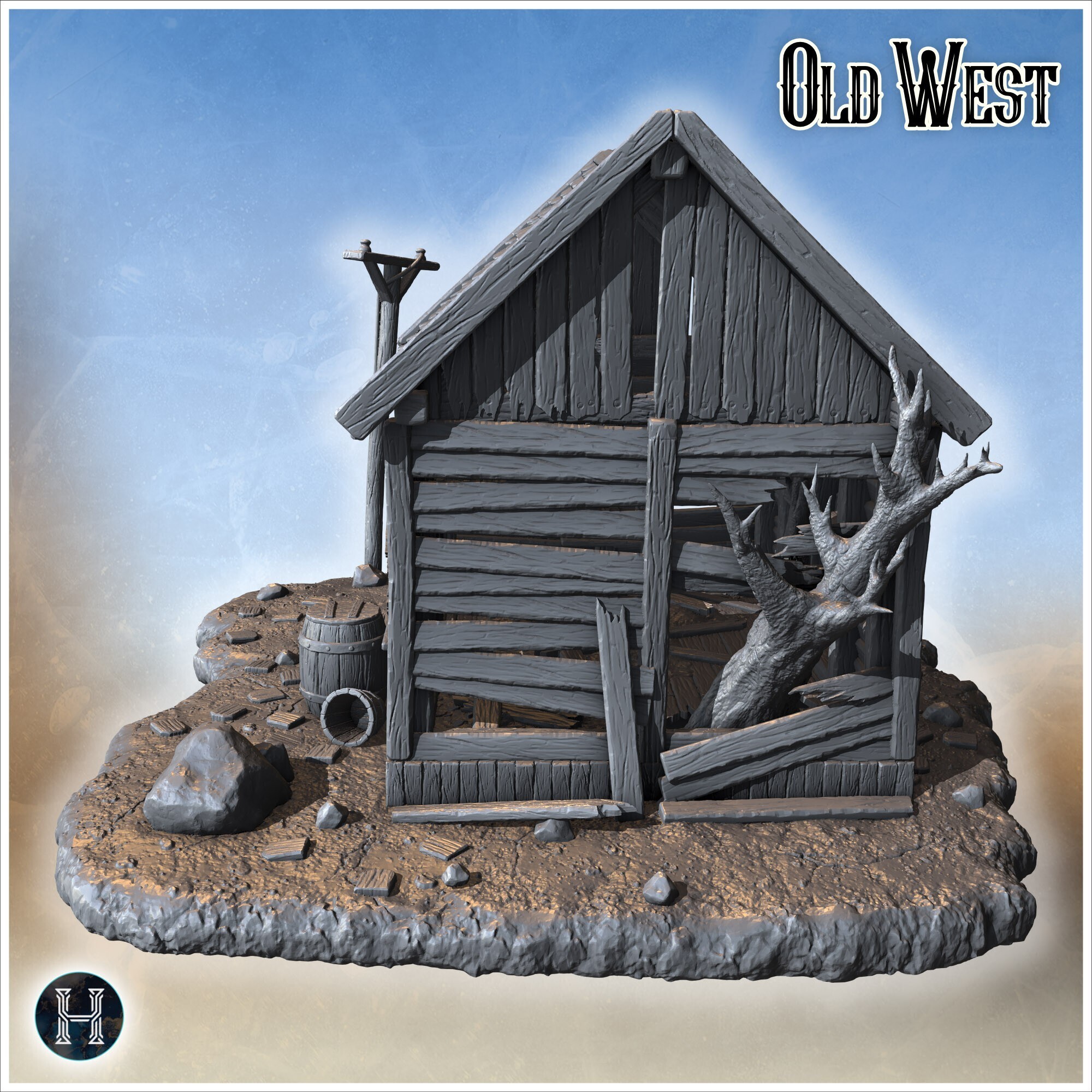 🏠 Abandoned house with tree trunk (1) - Six Gun Sound Desperado Old ...