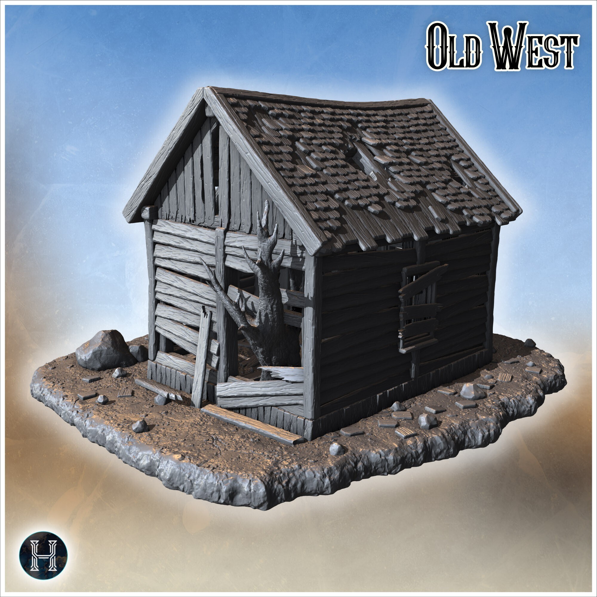 🏠 Abandoned house with tree trunk (1) - Six Gun Sound Desperado Old ...