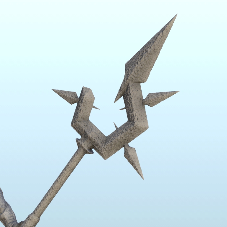 STL file Daemonette with horn and spear - Darkness Chaos Medieval Age ...