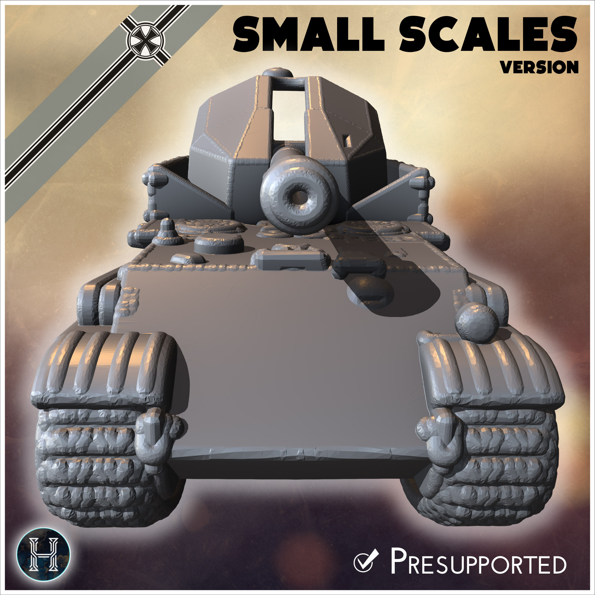 🤏 Panzer V 128 mm SPG Grille 12 (K) (small scales version) - Germany ...