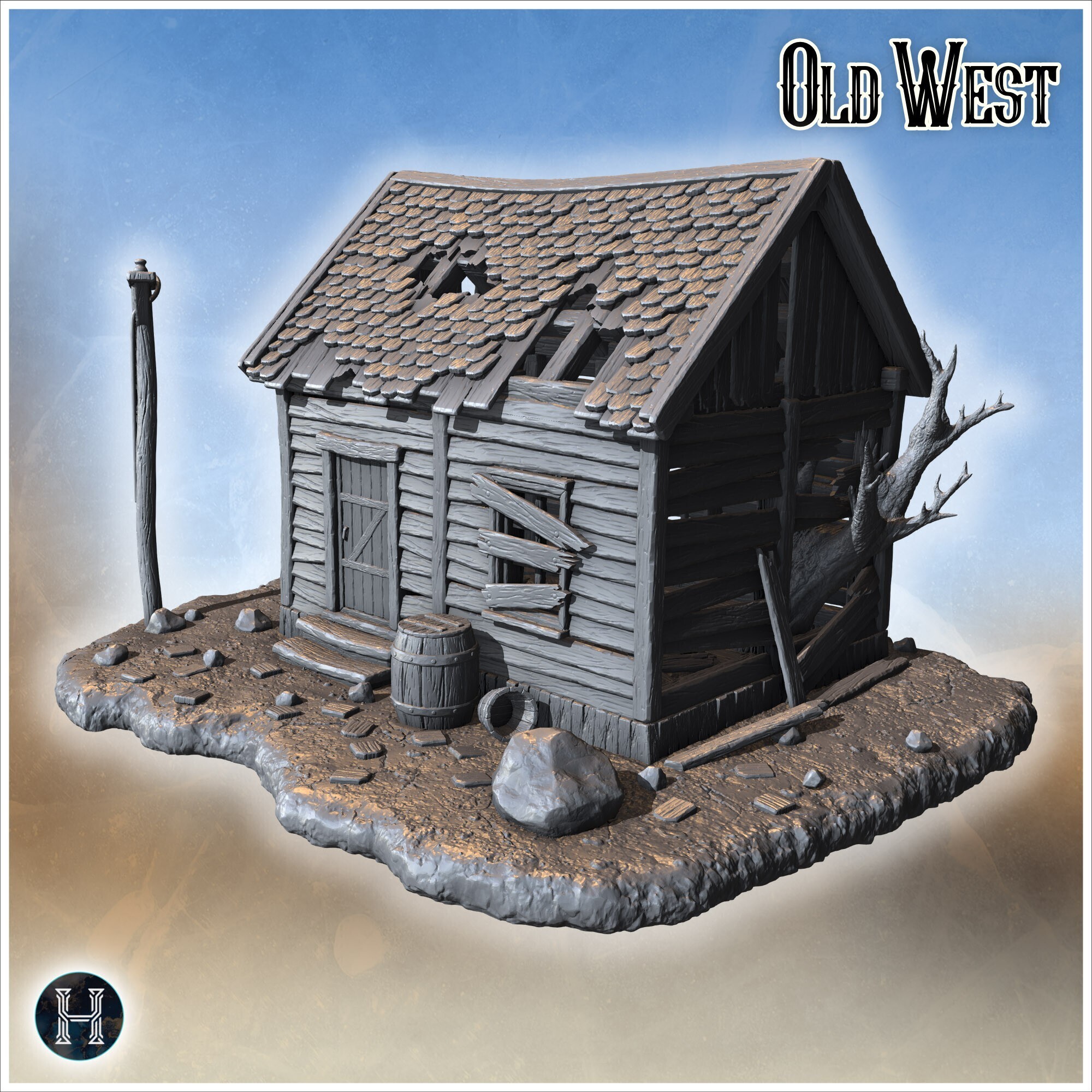 🏠 Abandoned house with tree trunk (1) - Six Gun Sound Desperado Old ...