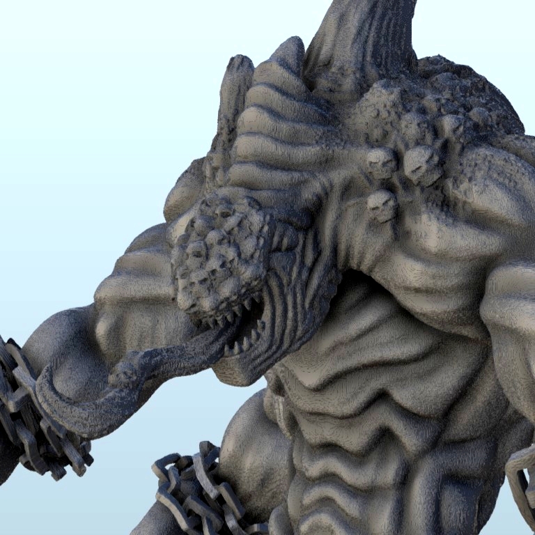 ⚔ Beast with four chained arms - Darkness Chaos Medieval Age of Sigmar ...