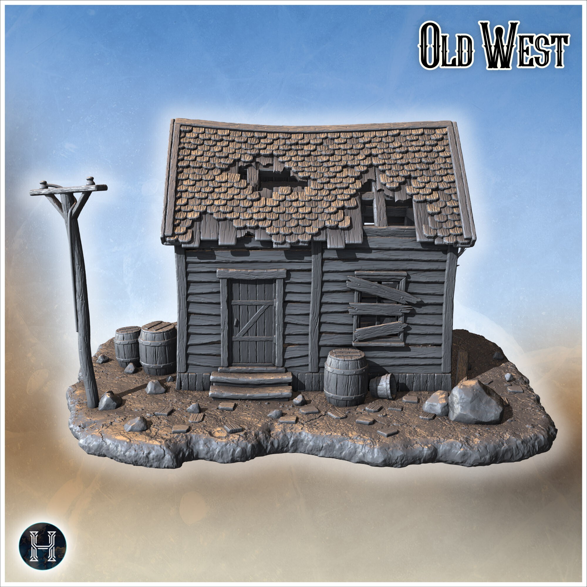 🏠 Abandoned house with tree trunk (1) - Six Gun Sound Desperado Old ...
