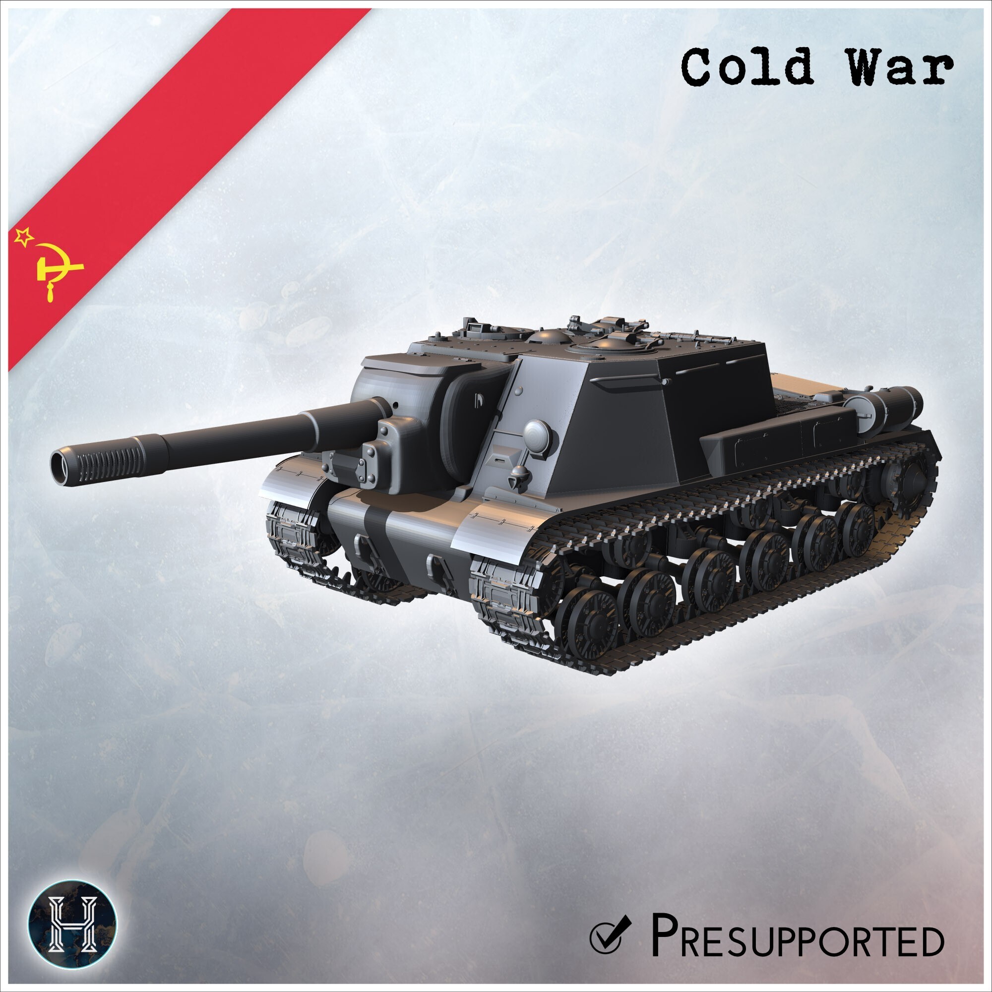 🔫 ISU-152K modernized self-propelled gun - Soviet Union Communism Red ...