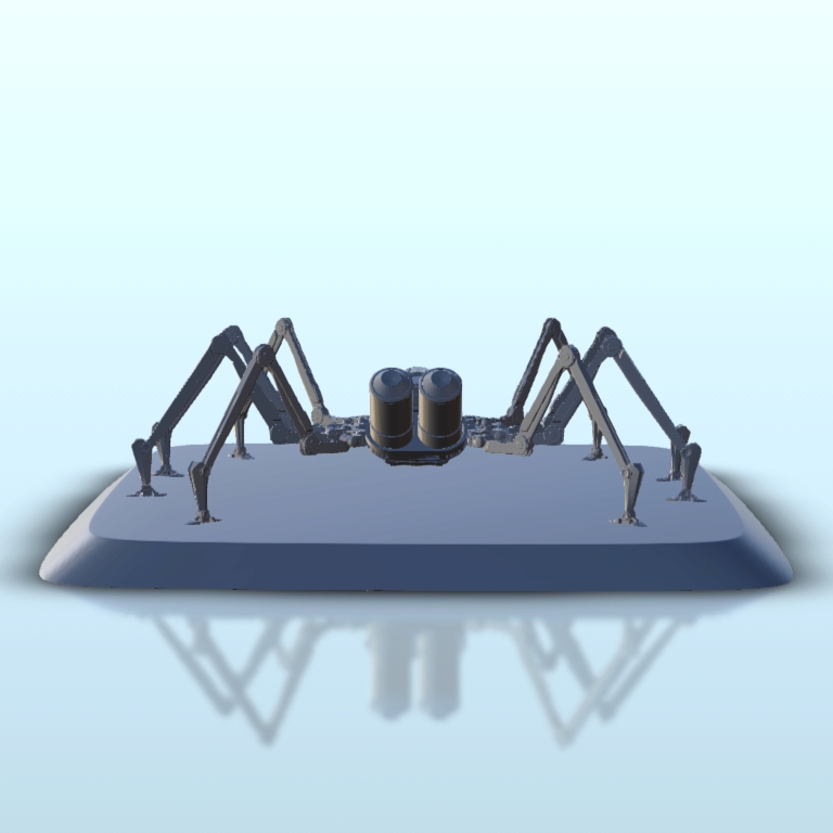 STL file Spider robot on base 5 - BattleTech MechWarrior Warhammer ...
