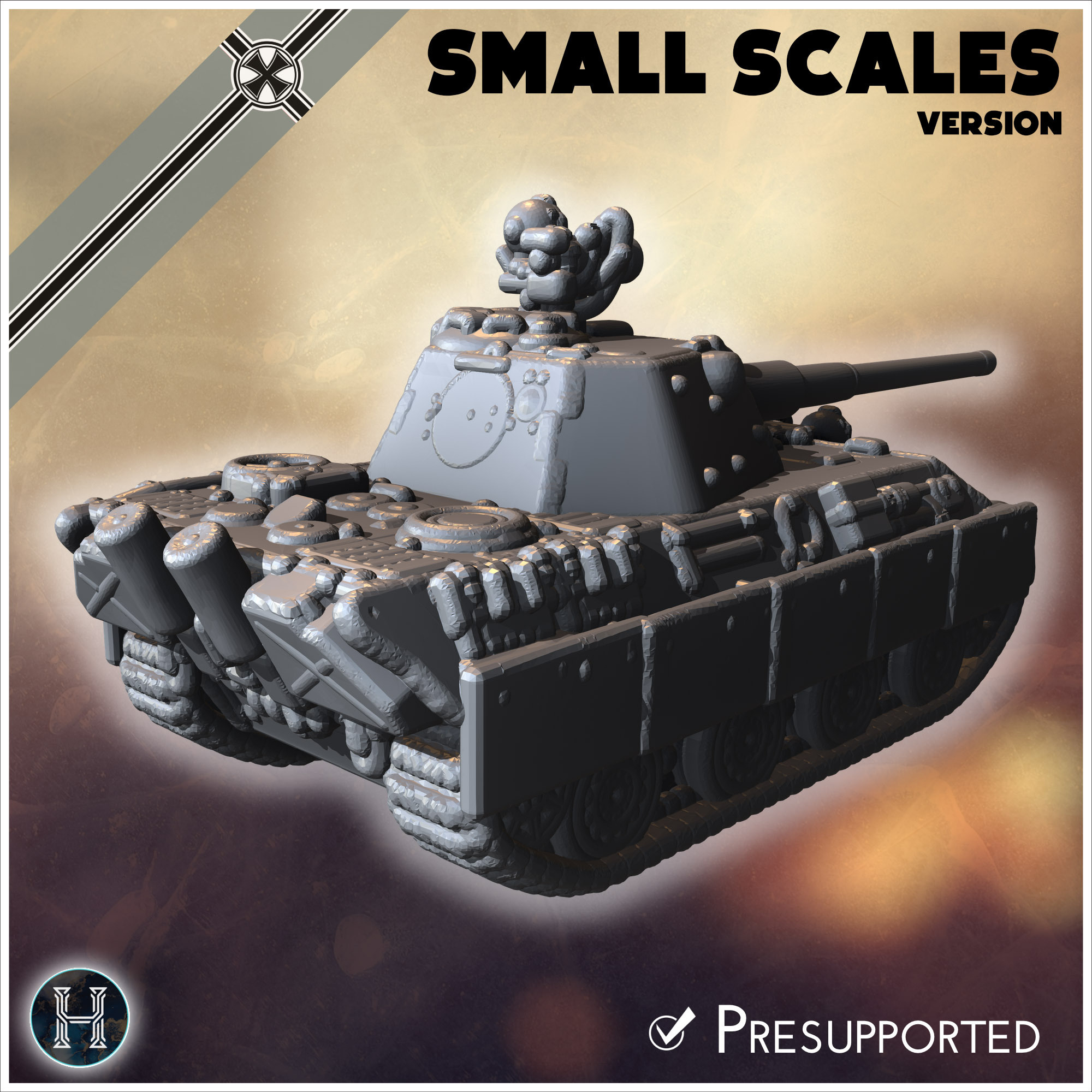 🤏 Panzer V Panther II Ausf. M with UHU night vision (small scales ...