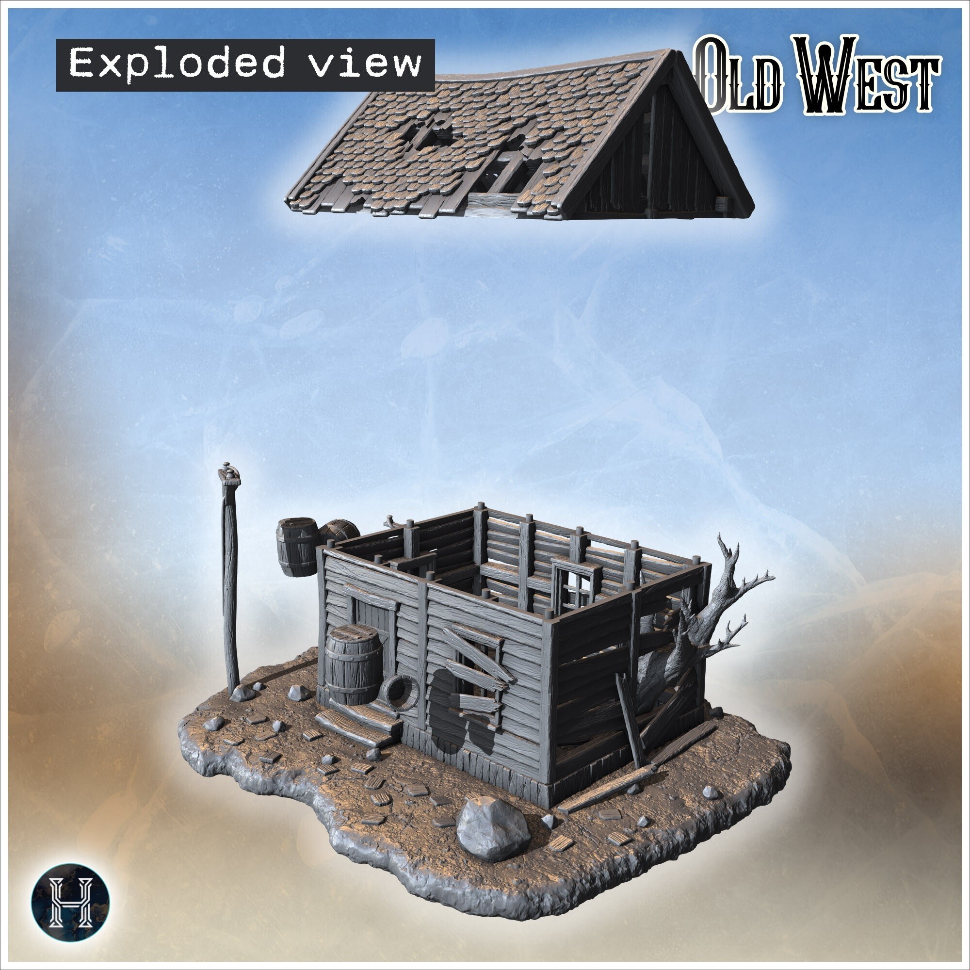 🏠 Abandoned house with tree trunk (1) - Six Gun Sound Desperado Old ...