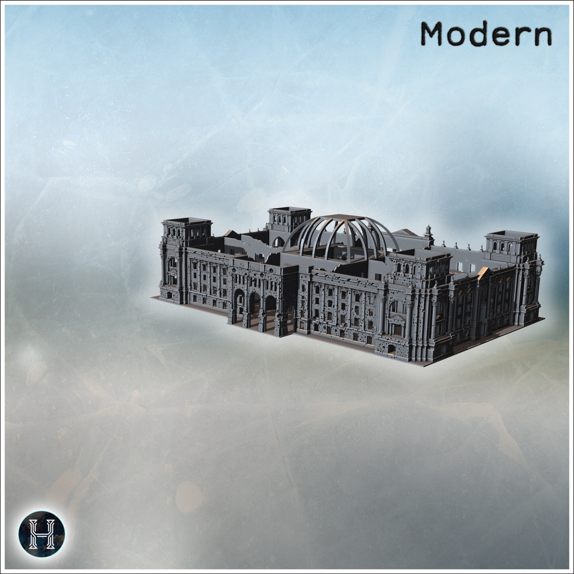 🏗️ Reichstag building (damaged version) (Platz der Republik, Berlin ...