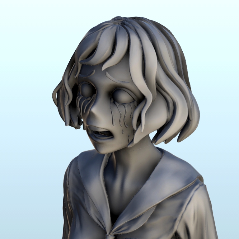 😭 Crying girl - miniatures erotica woman figure・ STL File for ・Cults