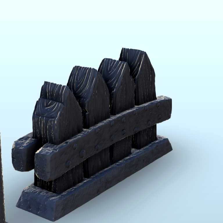 STL 文件 Set of three fences 1 - Hobbit Dark Age Medieval terrain 🏠 ・可下载 ...