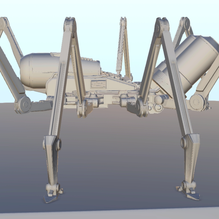 STL file Spider robot on base 5 - BattleTech MechWarrior Warhammer ...