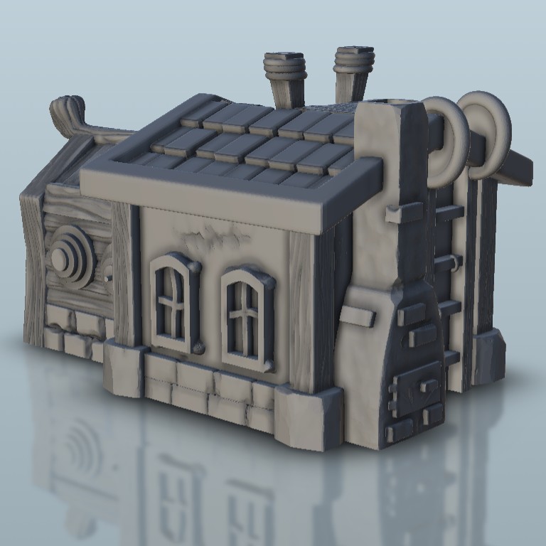 STL file Barracks for training swordmen - Medieval Gothic Feudal Old ...