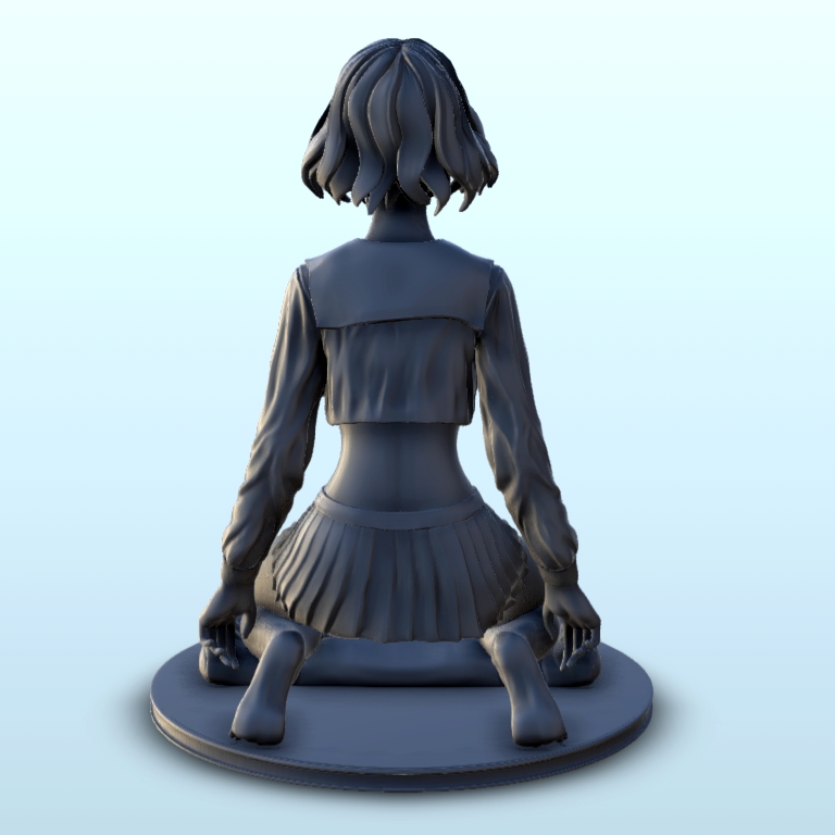 😭 Crying girl - miniatures erotica woman figure・ STL File for ・Cults
