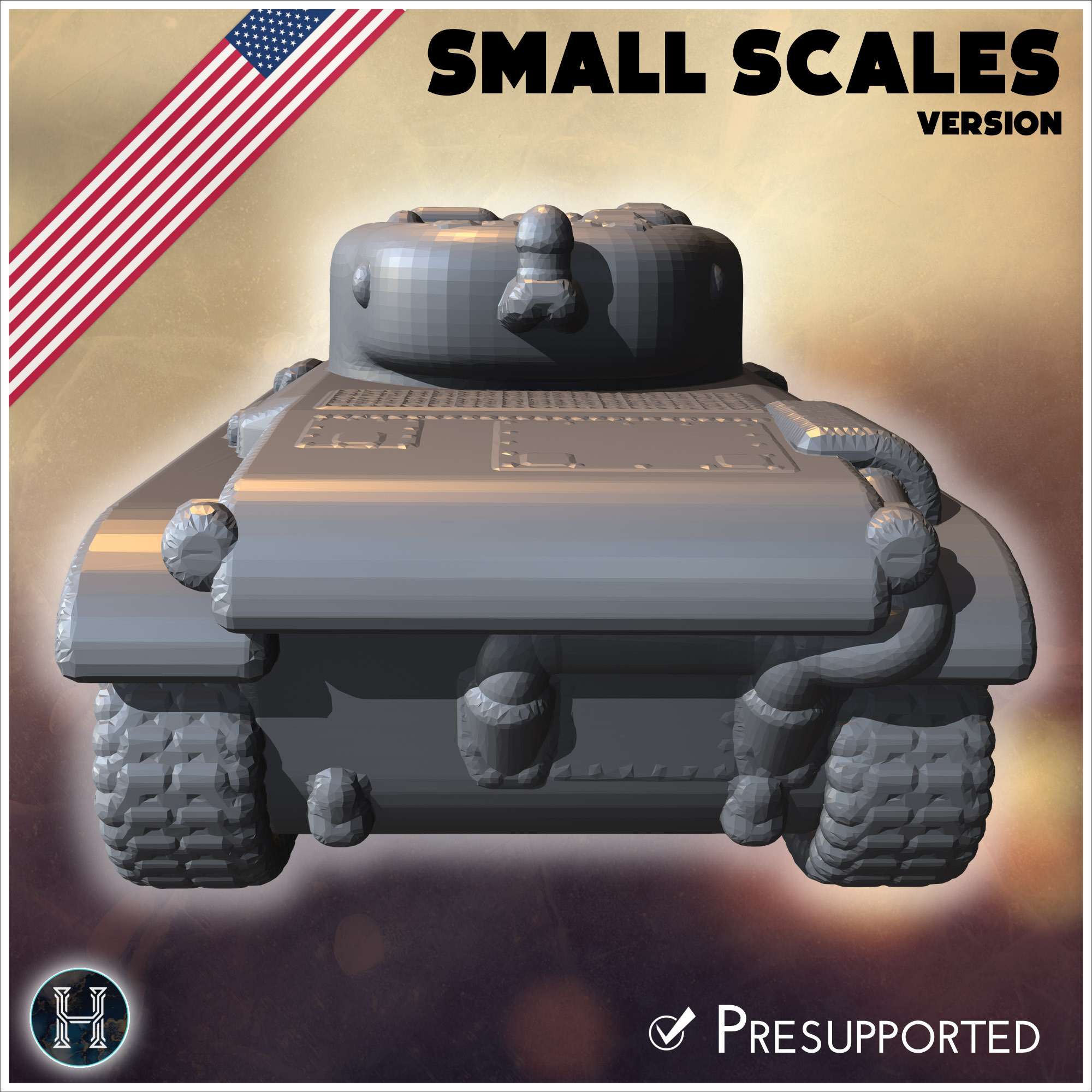 🪖 M22 Locust light airborne tank (small scales version) - USA US Army ...