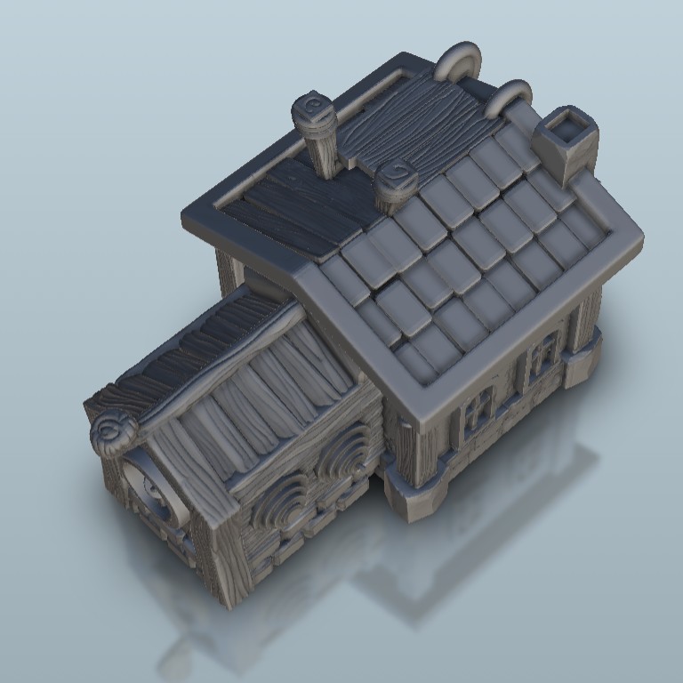 STL file Barracks for training swordmen - Medieval Gothic Feudal Old ...