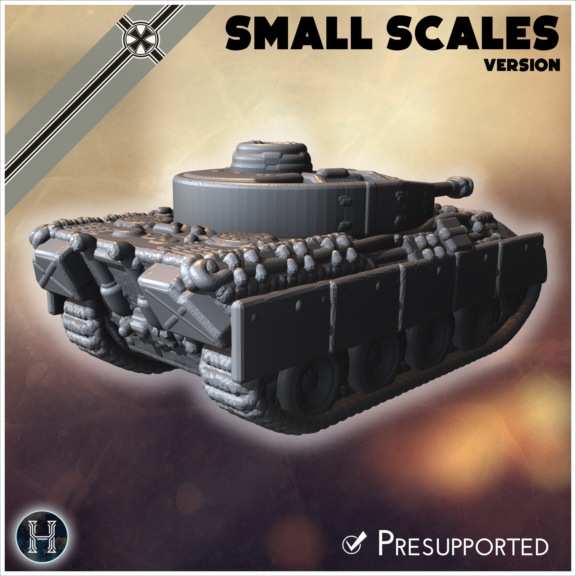 🤏 Panzer V Panther Ausf. D with Panzer IV turret (small scales version ...