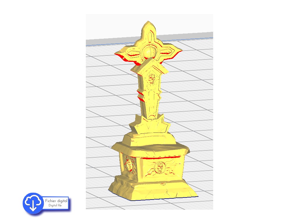 STL file Cross - Medieval Gothic Feudal Old Archaic Saga 28mm 15mm RPG ...