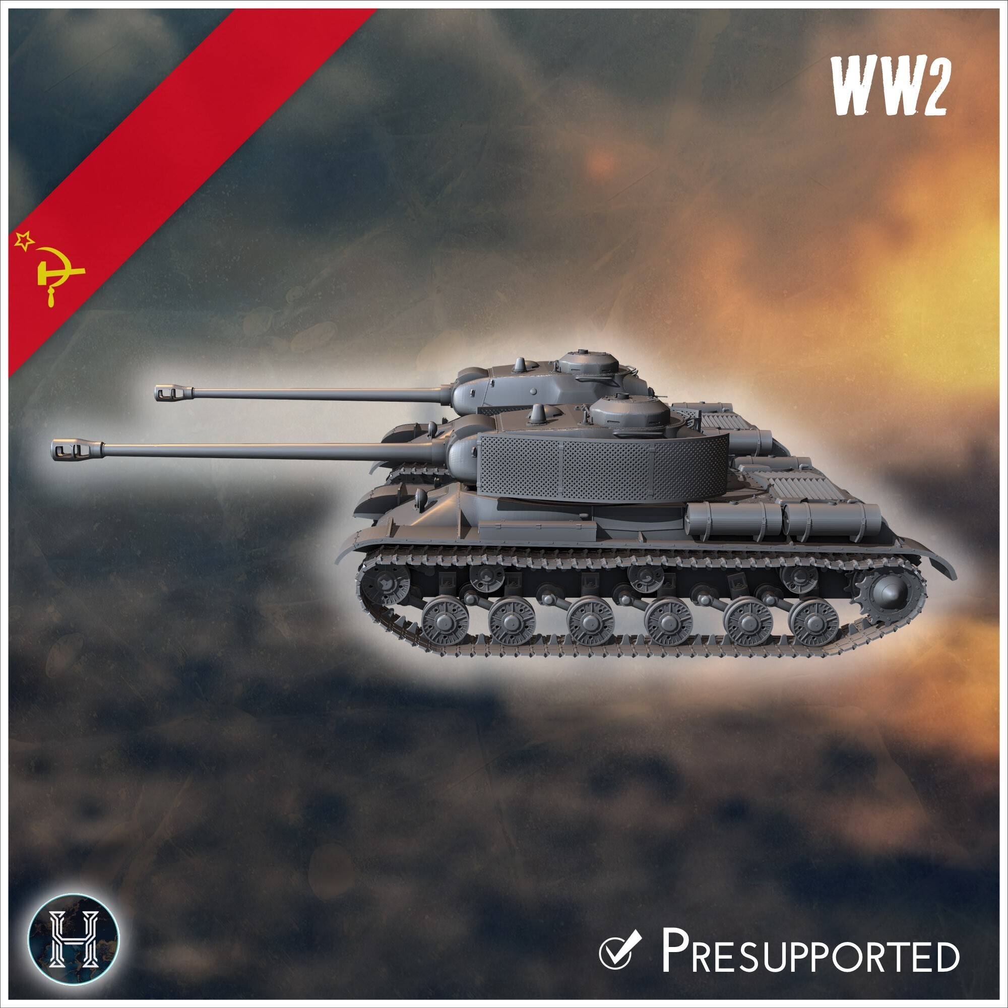 🪖 IS-2 1944 char lourd - Armée soviétique WW2 Second Monde Front de l ...