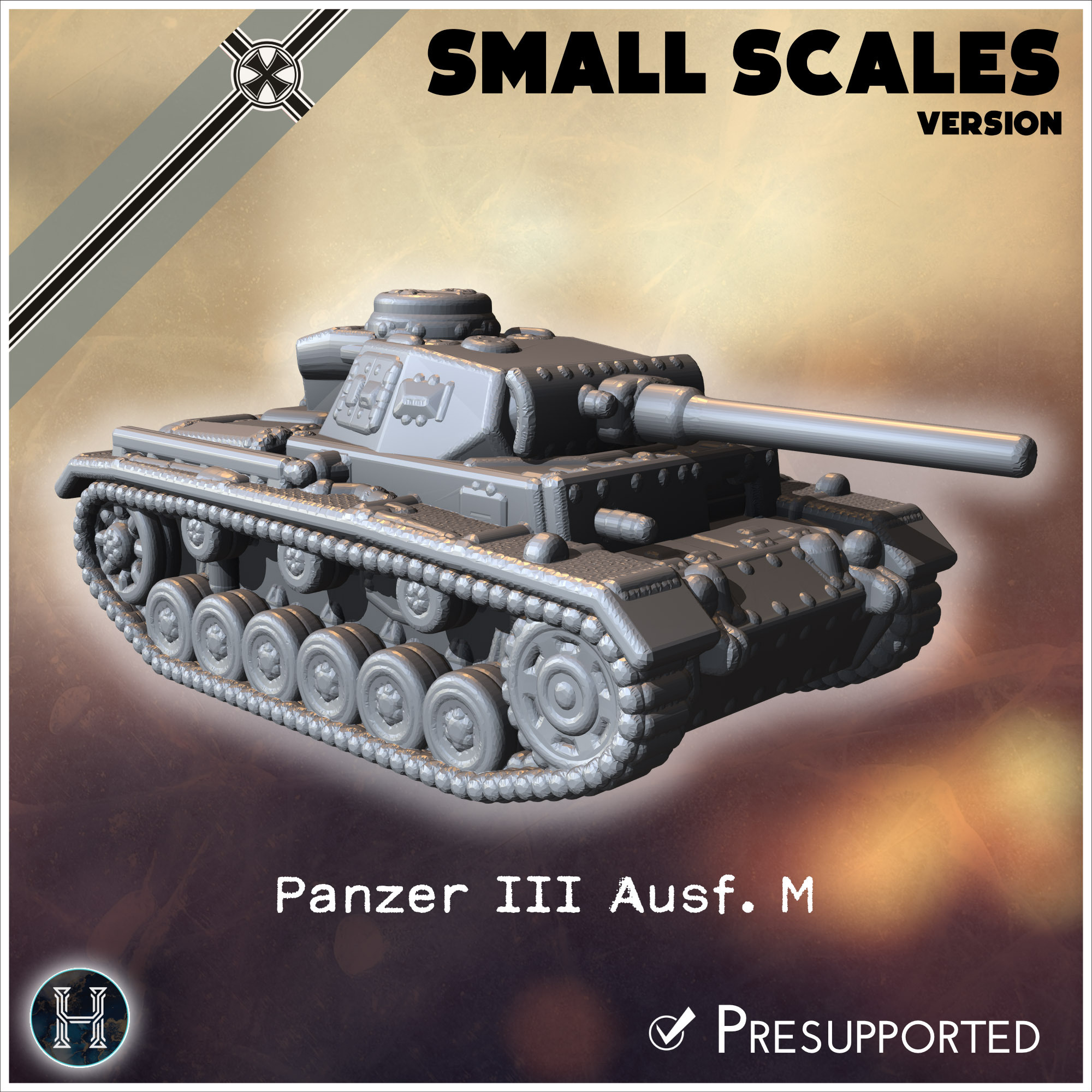 🤏 Panzer III Ausf. M (small scales version) - Germany Eastern Western ...