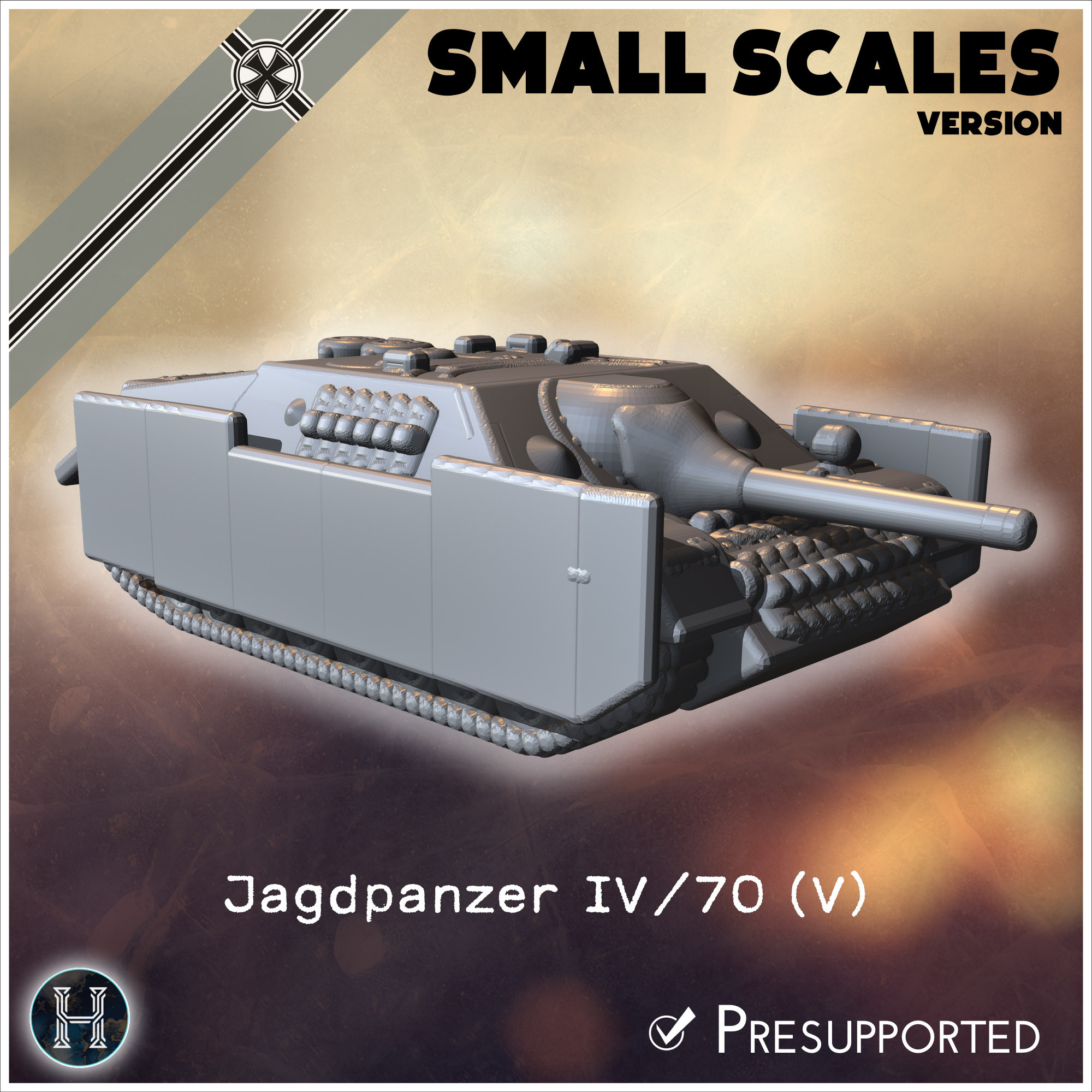 🤏 Jagdpanzer IV/70 (V) (small scales version) - Germany Eastern Western ...