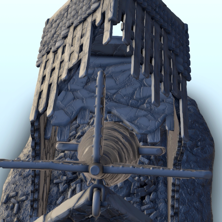 Fichier STL Ruined house with plane carcass 17 - Flames of war Bolt ...