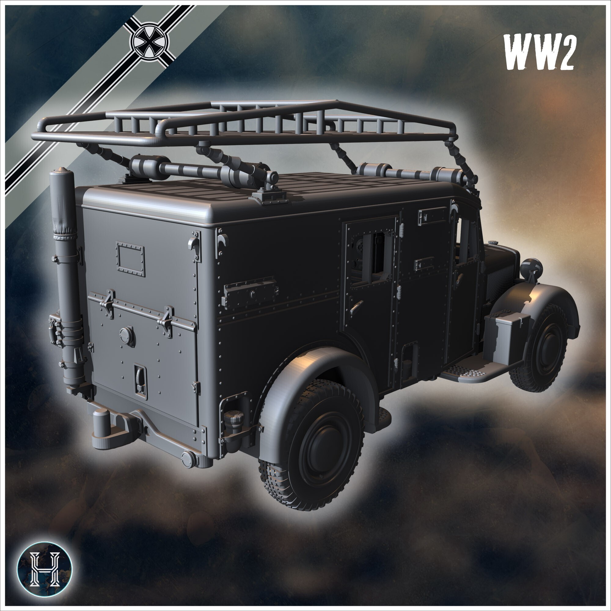 📻 Kfz. 72 (Funkkraftwagen) Opel Blitz "S" Radio mobile truck - Germany ...