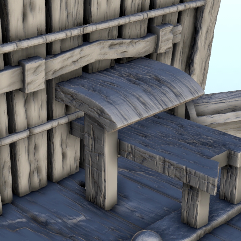 STL file Wooden cart on wheels with barrels 1 - Hobbit Dark Age ...