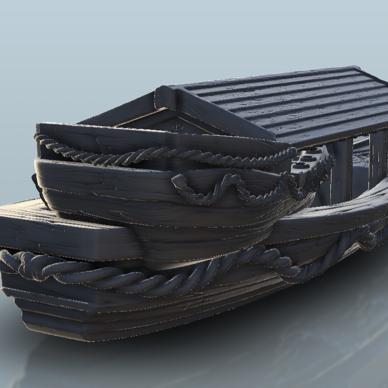 STL file Traditionnal japenese boat - Bolt Action Flames of War 🛥️ ...