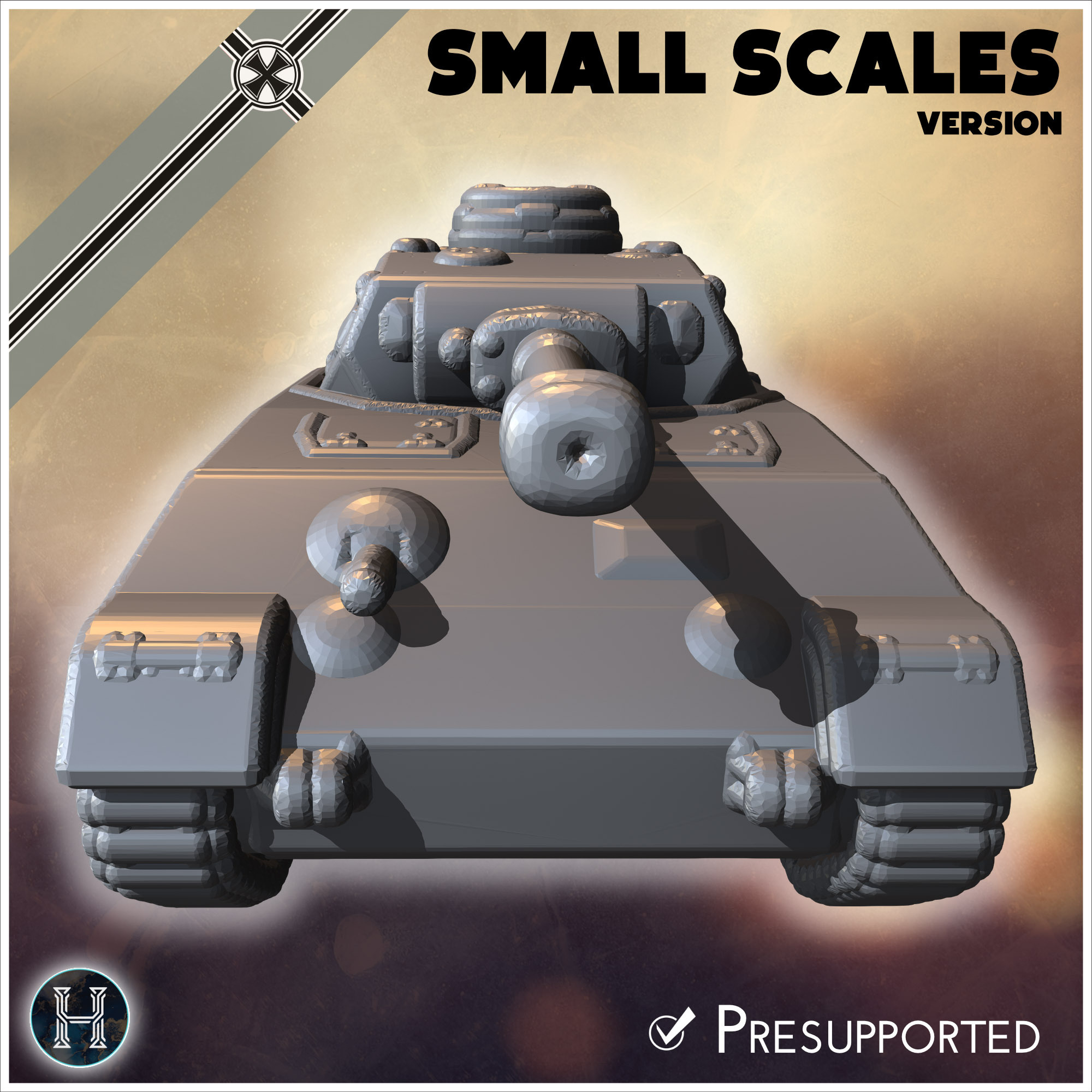 🤏 Panzer IV Ausf. H Krupp Entwurf W1466 (prototype) (small scales ...