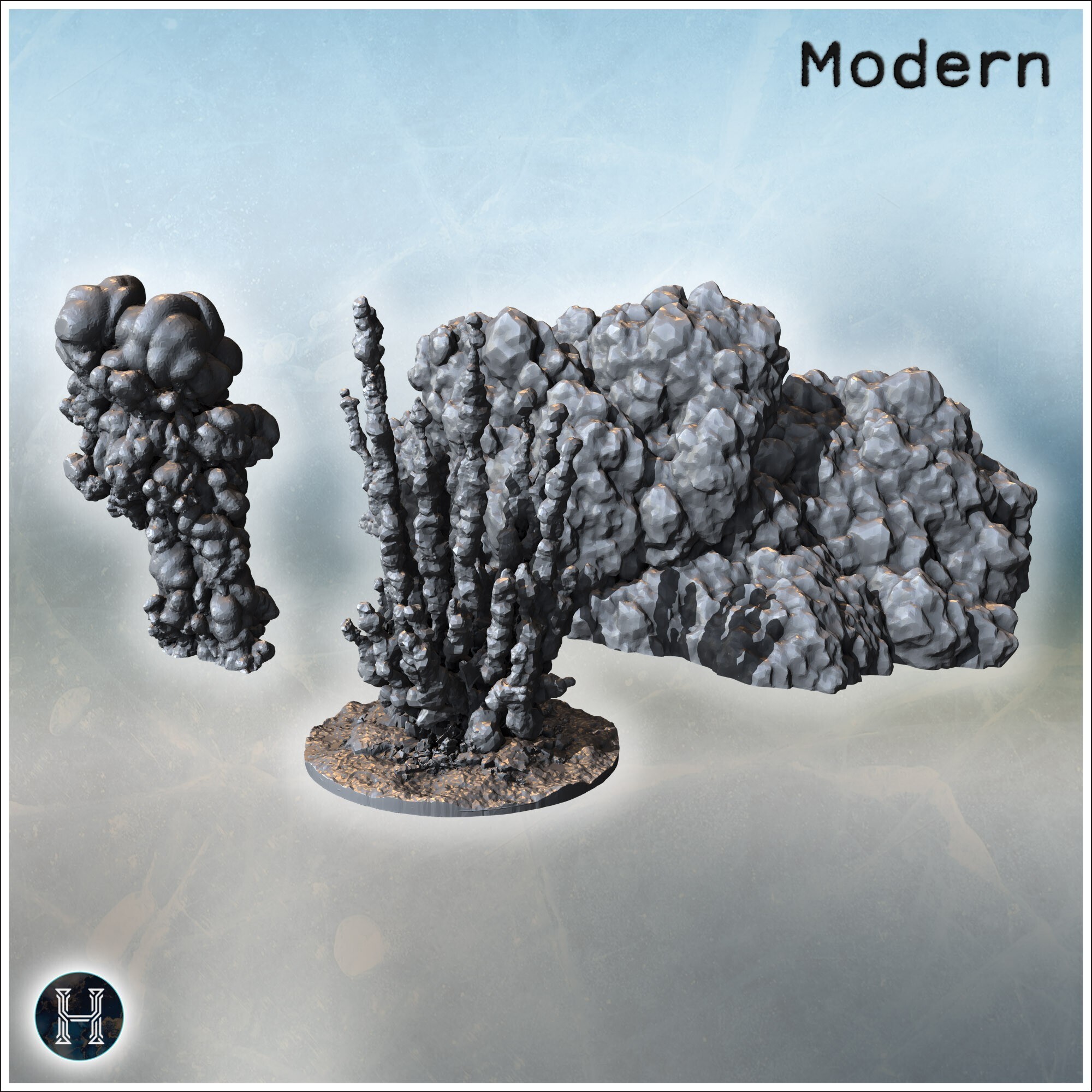 🚬 Smoke and explosion set for battlefield effects (5) - Modern WW2 WW1 ...