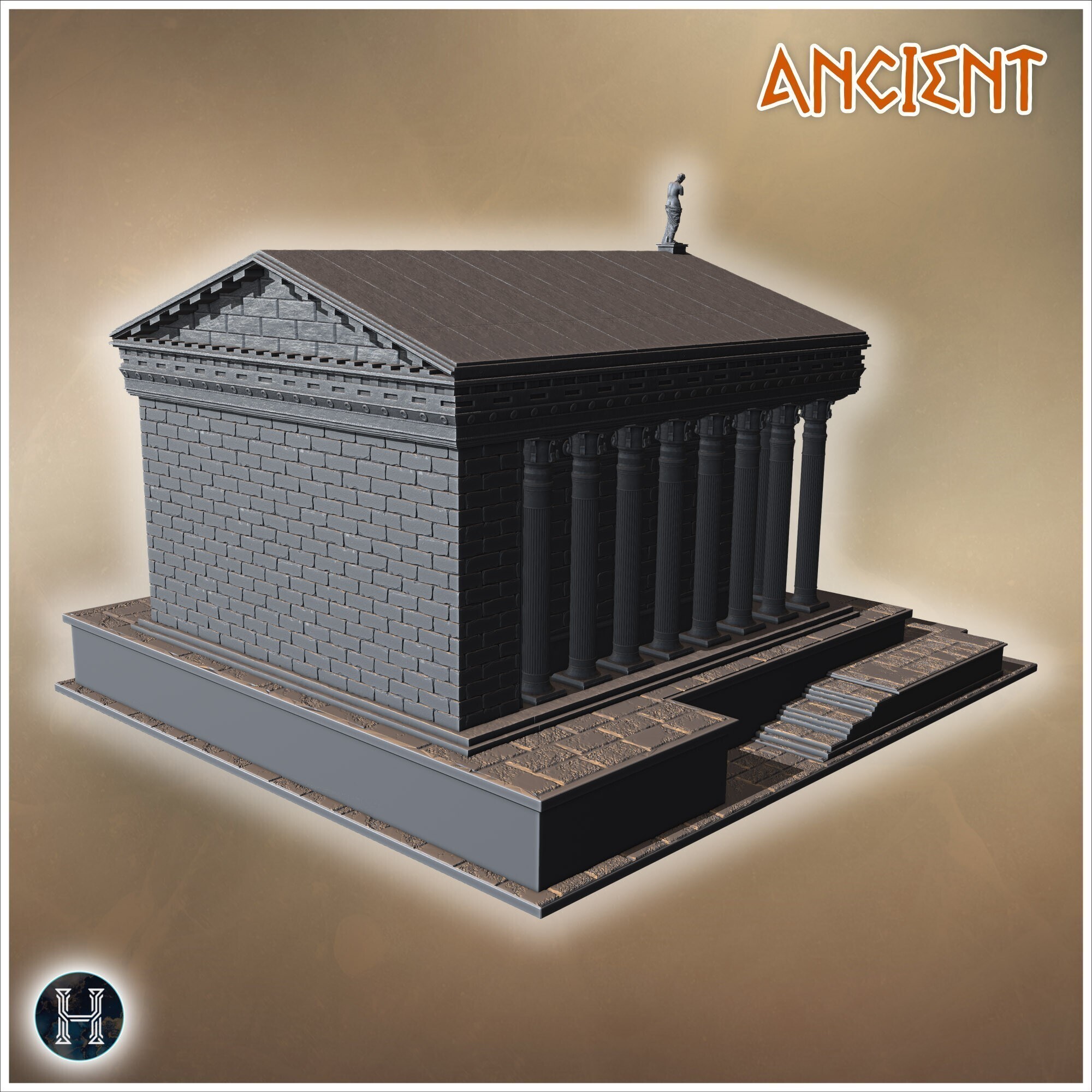 🕍 Antic temple 6 - Ancient Classic Old Archaic Historical 28mm 20mm ...